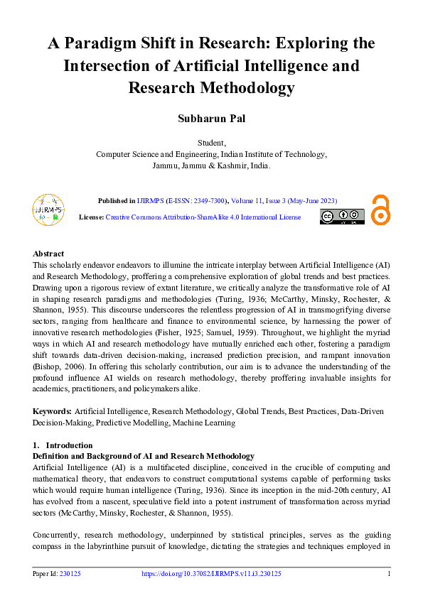 (PDF) A Paradigm Shift in Research: Exploring the Intersection of ...