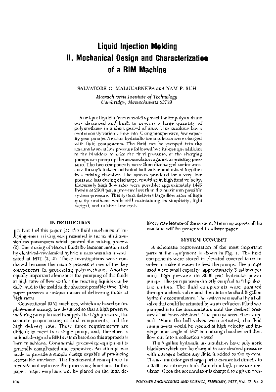 (PDF) Liquid injection molding II. Mechanical design and ...
