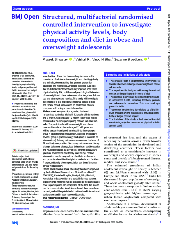 (PDF) Structured, multifactorial randomised controlled intervention to ...