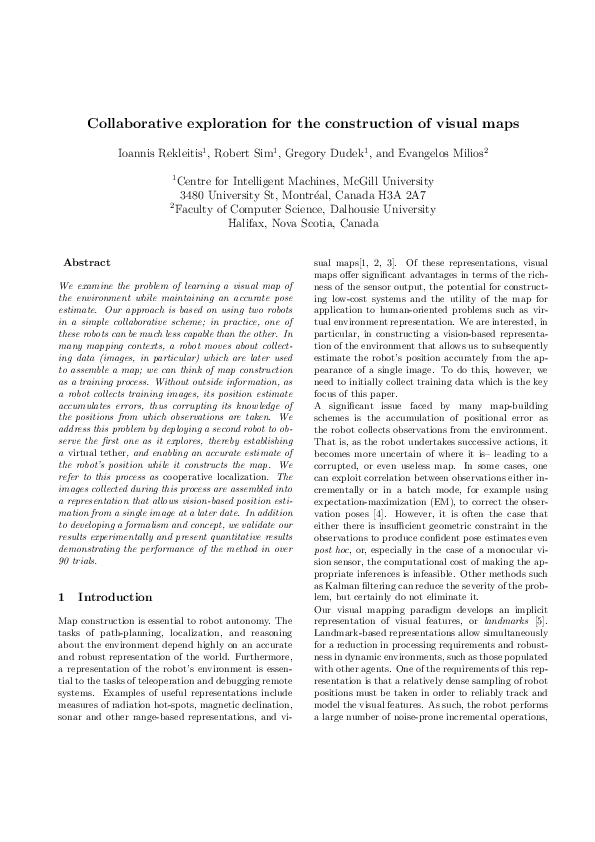 (PDF) Collaborative exploration for the construction of visual maps