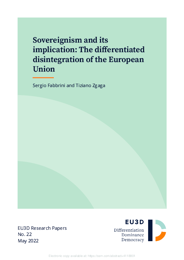 (PDF) Sovereignism and its Implication: The Differentiated ...