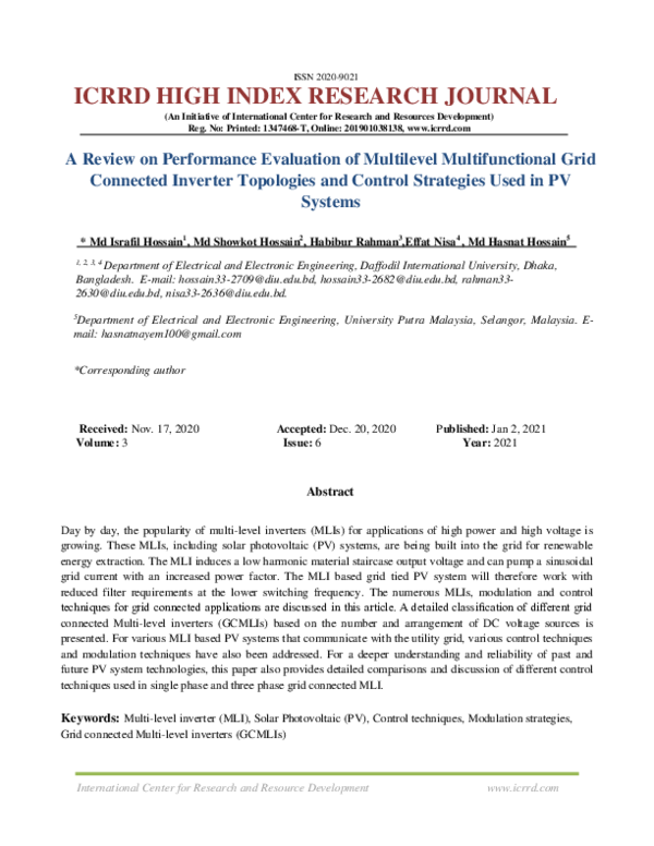 (PDF) Nearest Level Control Technique for Three-phase Transistor ...