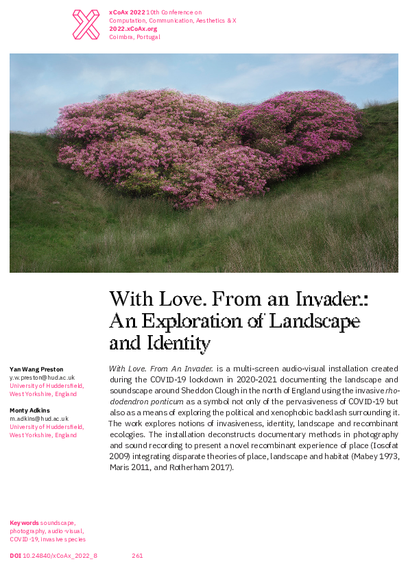 (PDF) Landscape, Identity, and Invasiveness in Art