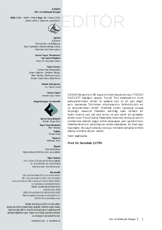 (PDF) İlim ve Edebiyat Dergisi