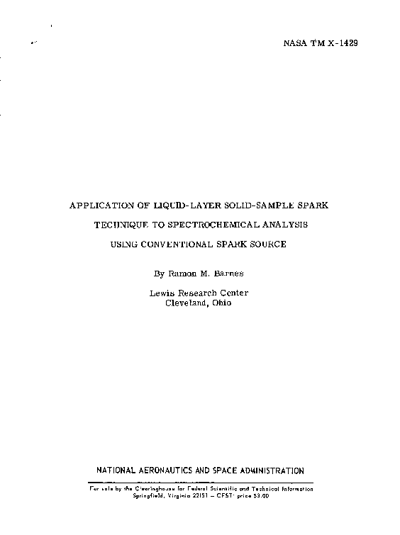 (PDF) Application of liquid-layer solid-sample spark technique to ...