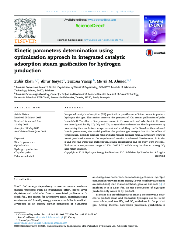 (PDF) Kinetic parameters determination using optimization approach in integrated catalytic ...