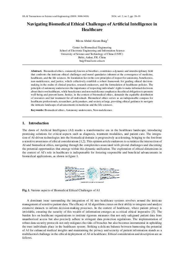 (PDF) Navigating Biomedical Ethical Challenges of Artificial ...
