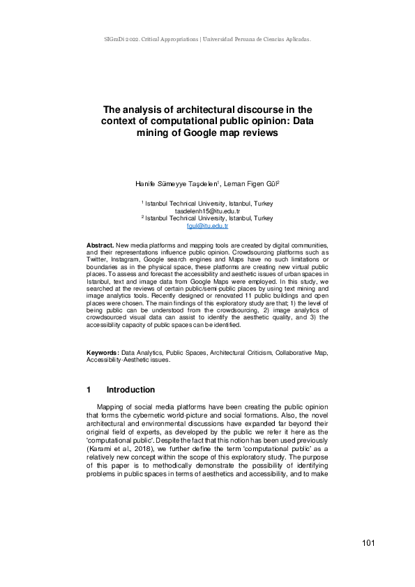 (PDF) The analysis of architectural discourse in the context of computational public opinion ...
