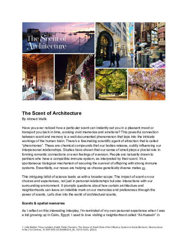 (PDF) The Scent of Architecture