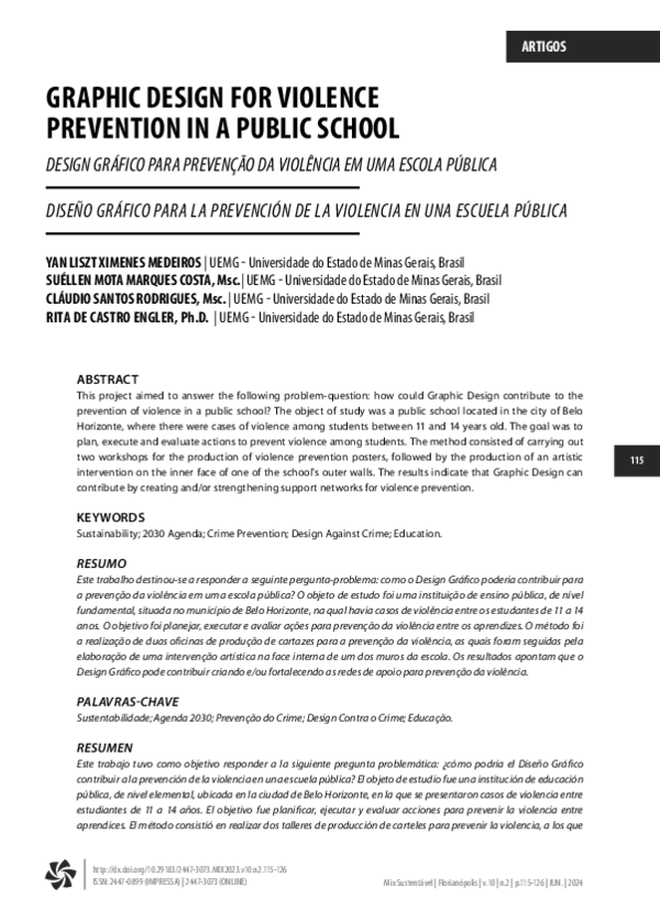 (PDF) GRAPHIC DESIGN FOR VIOLENCE PREVENTION IN A PUBLIC SCHOOL