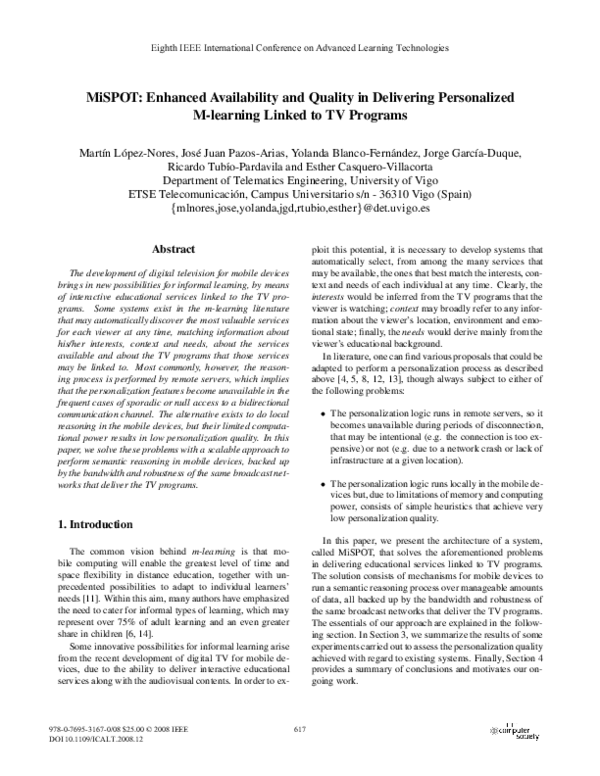 (PDF) MiSPOT: Enhanced Availability and Quality in Delivering ...