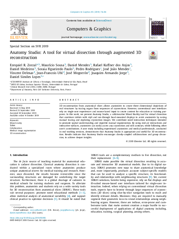 (PDF) Anatomy Studio: A tool for virtual dissection through augmented ...