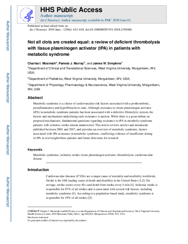 (PDF) Not all clots are created equal: a review of deficient ...