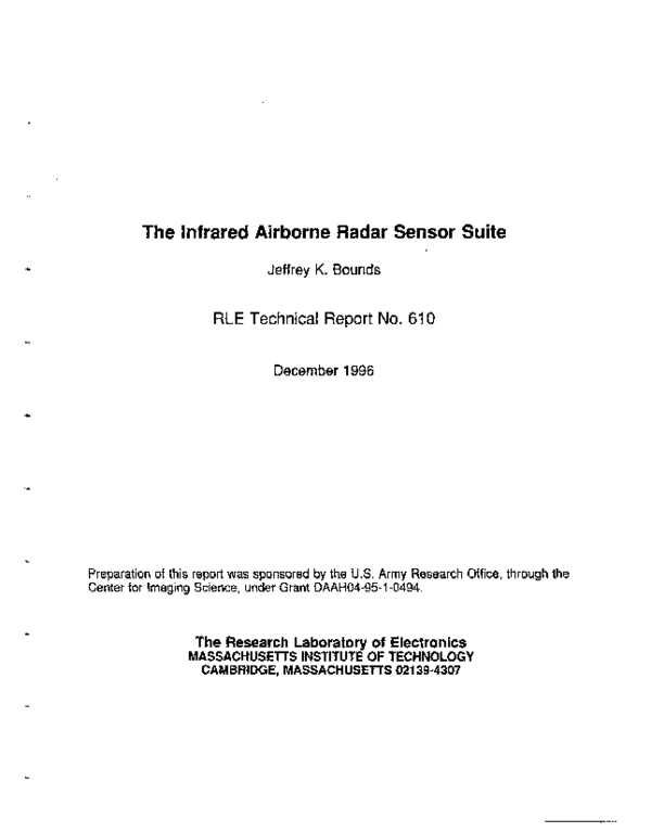 (PDF) The Infrared Airborne Radar Sensor Suite