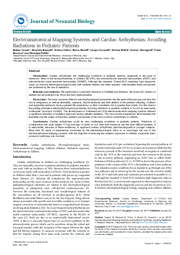 (PDF) Electroanatomical mapping systems and cardiac arrhythmias ...