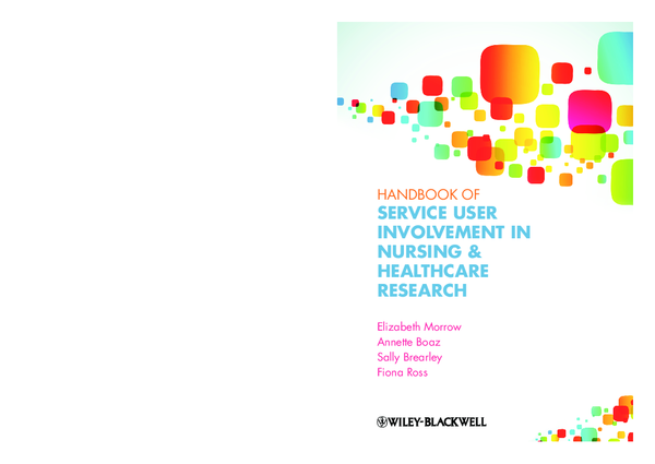 (PDF) Handbook of Service User Involvement in Nursing and Healthcare ...