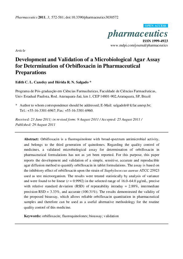 (PDF) Development and Validation of Microbiological Assay for ...