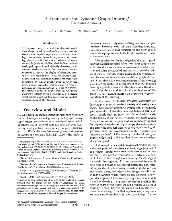 (PDF) A framework for dynamic graph drawing