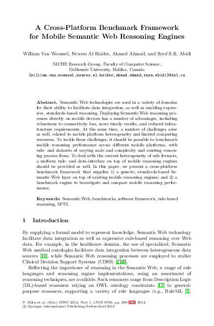 (PDF) A Cross-Platform Benchmark Framework for Mobile Semantic Web ...
