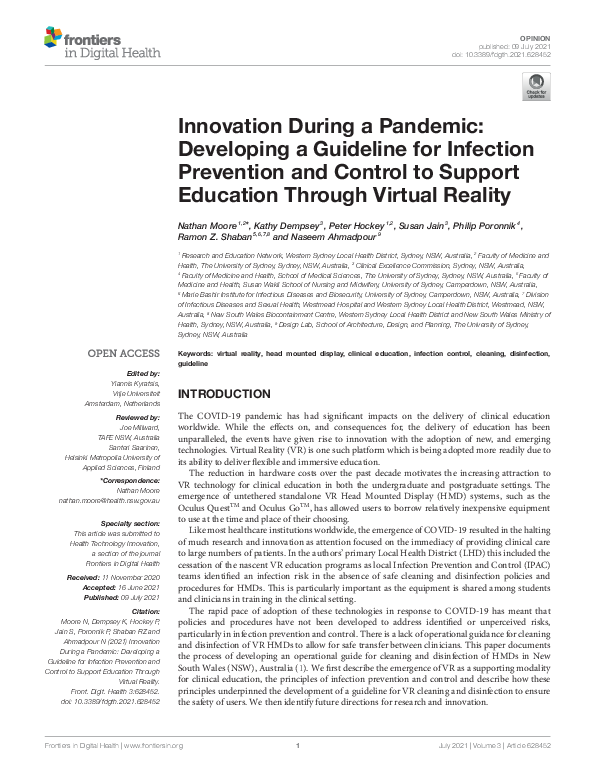 (PDF) Innovation During a Pandemic: Developing a Guideline for ...