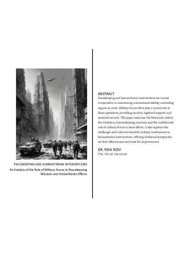 (PDF) PEACEKEEPING AND HUMANITARIAN INTERVENTIONS An Analysis of the ...