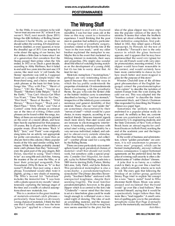 (PDF) The Wrong Stuff