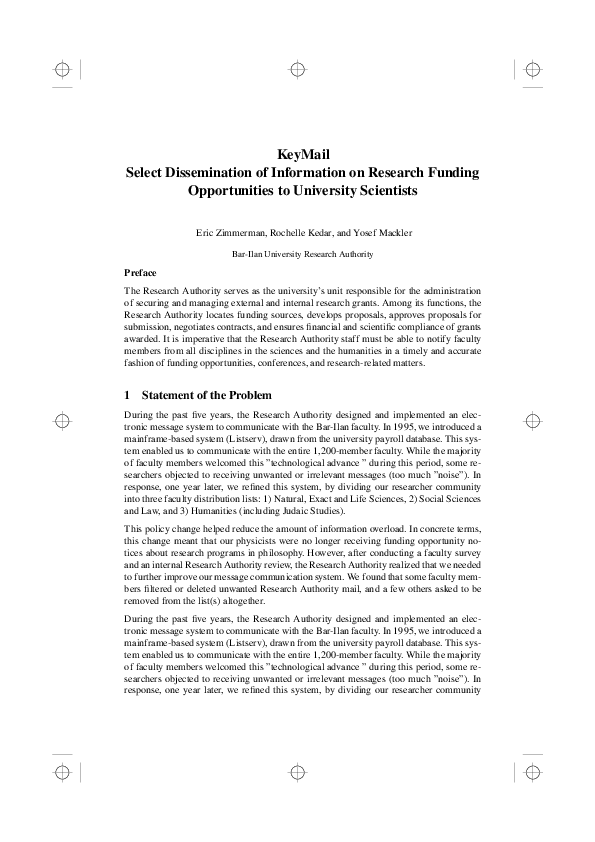 (PDF) 1 Statement of the Problem