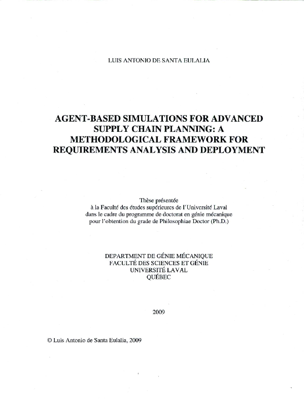 (PDF) Agent-based simulations for advanced supply chain planning and scheduling: The FAMASS ...