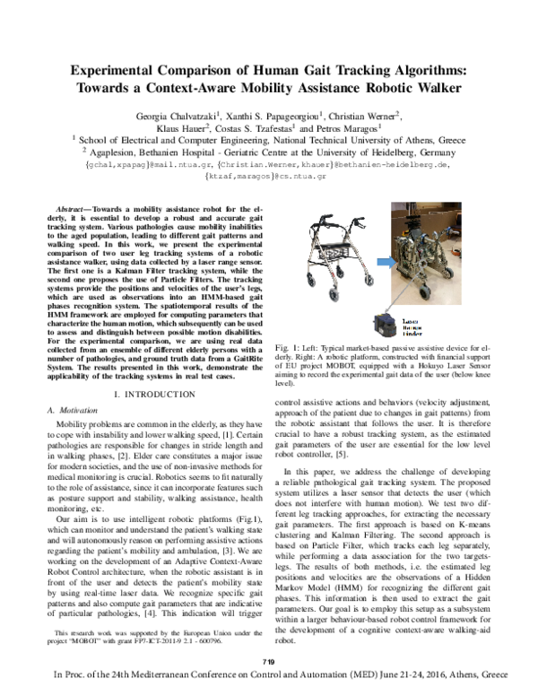 (PDF) Experimental comparison of human gait tracking algorithms: Towards a context-aware ...