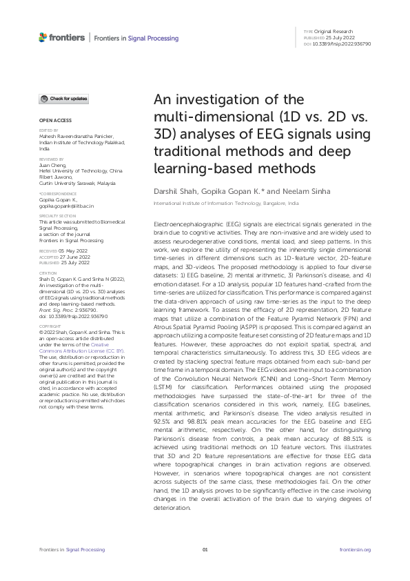 (PDF) An investigation of the multi-dimensional (1D vs. 2D vs. 3D ...