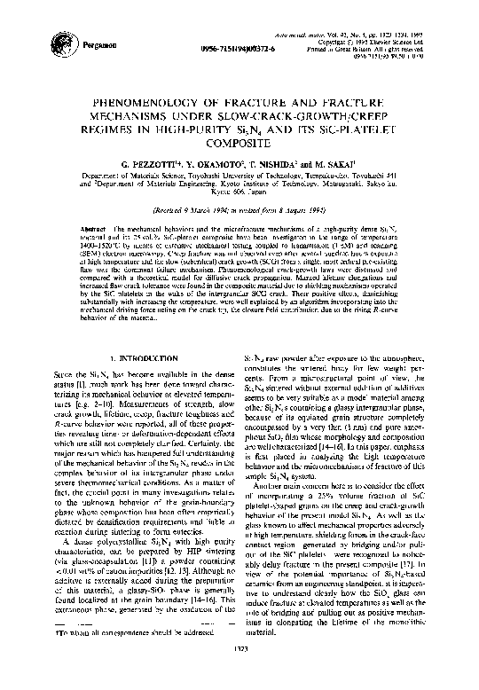 (PDF) Phenomenology of fracture and fracture mechanisms under slow ...
