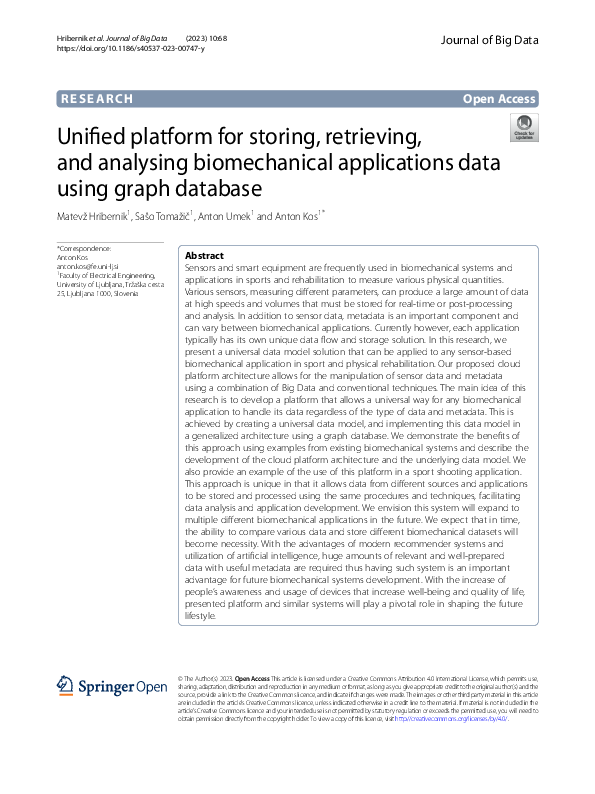 (PDF) Unified platform for storing, retrieving, and analysing ...