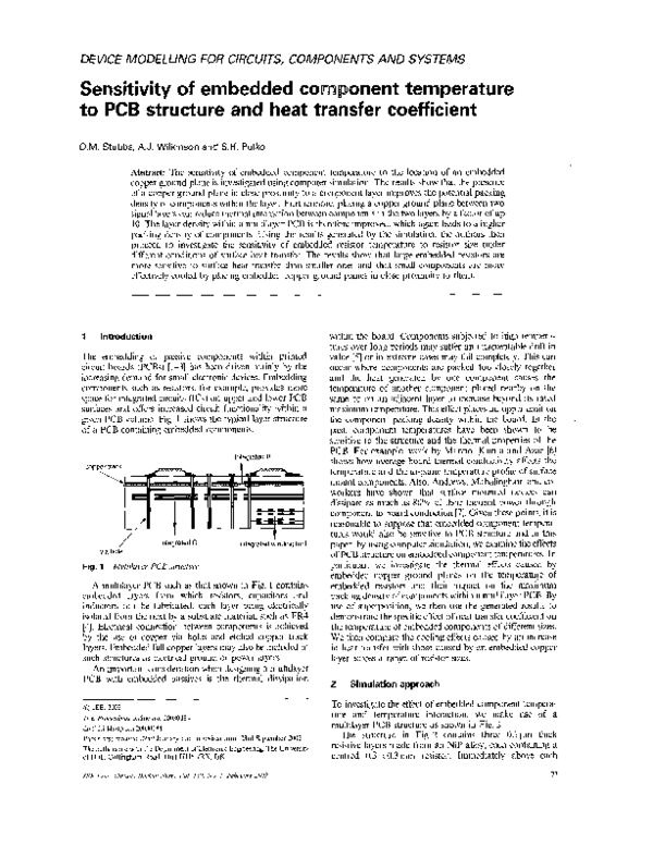 (PDF) Sensitivity of embedded component temperature to PCB structure ...