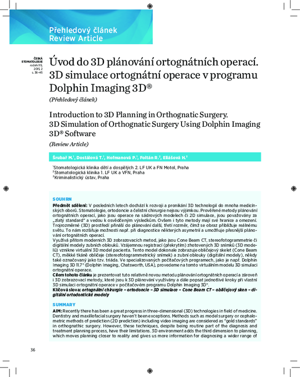 (PDF) Introduction to 3D Planning in Orthognatic Surgery. 3D Simulation ...