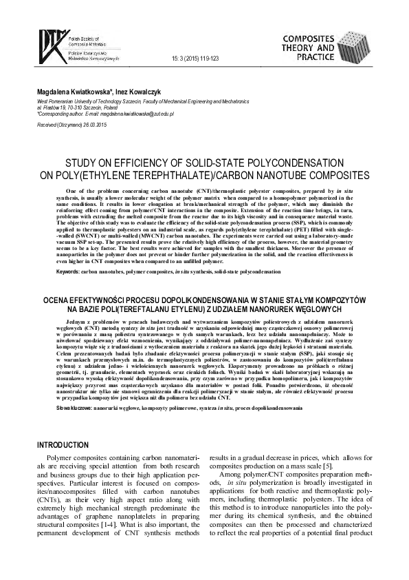 (PDF) Study on efficiency of solid-state polycondensation on poly ...
