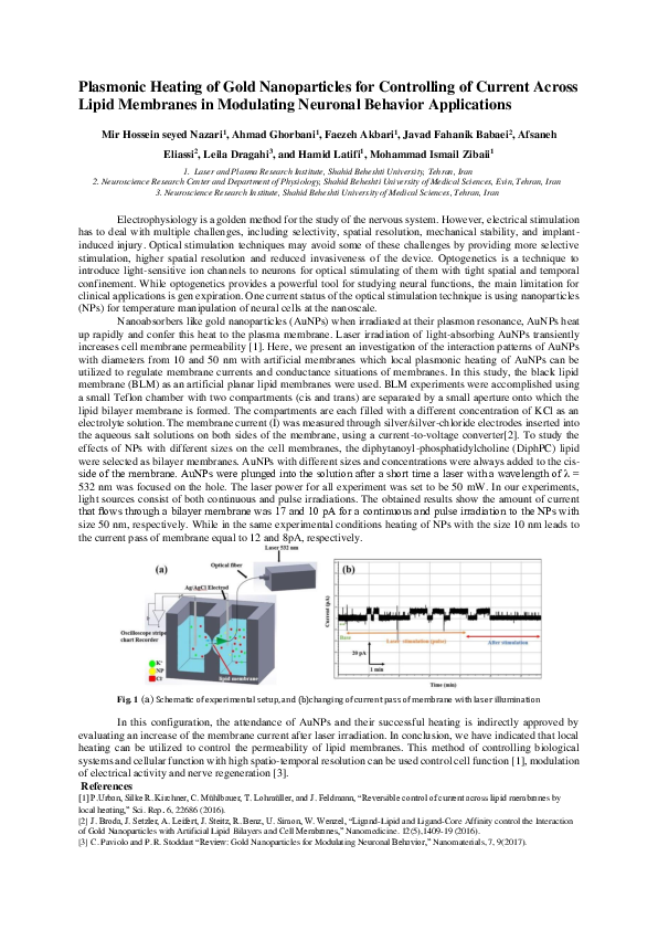 (PDF) Plasmonic Heating of Gold Nanoparticles for Controlling of ...