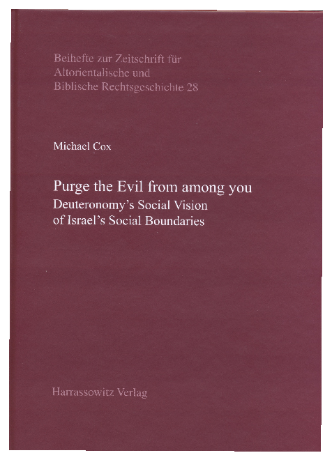 (PDF) Just published in BZAR: Michael Cox, Purge the Evil from among ...