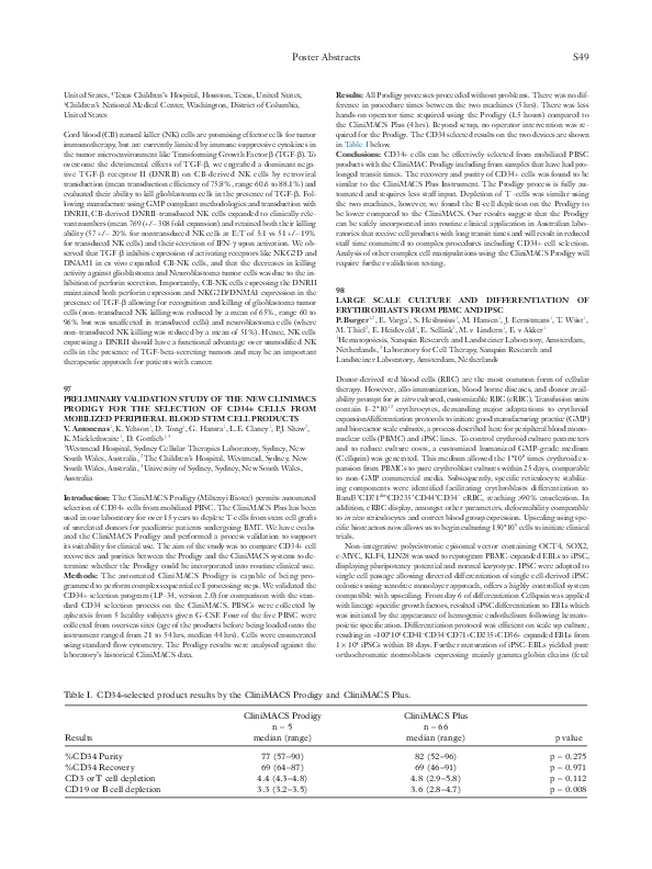 (PDF) Large scale culture and differentiation of erythroblasts from ...