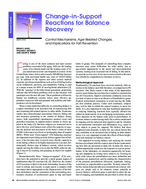 (PDF) Change-in-support reactions for balance recovery