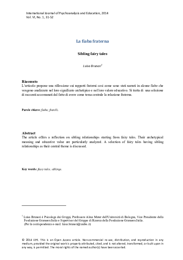 (PDF) Sibling fairy tales