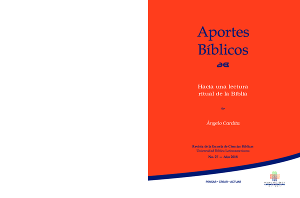 (PDF) Hacia una lectura ritual de la Biblia