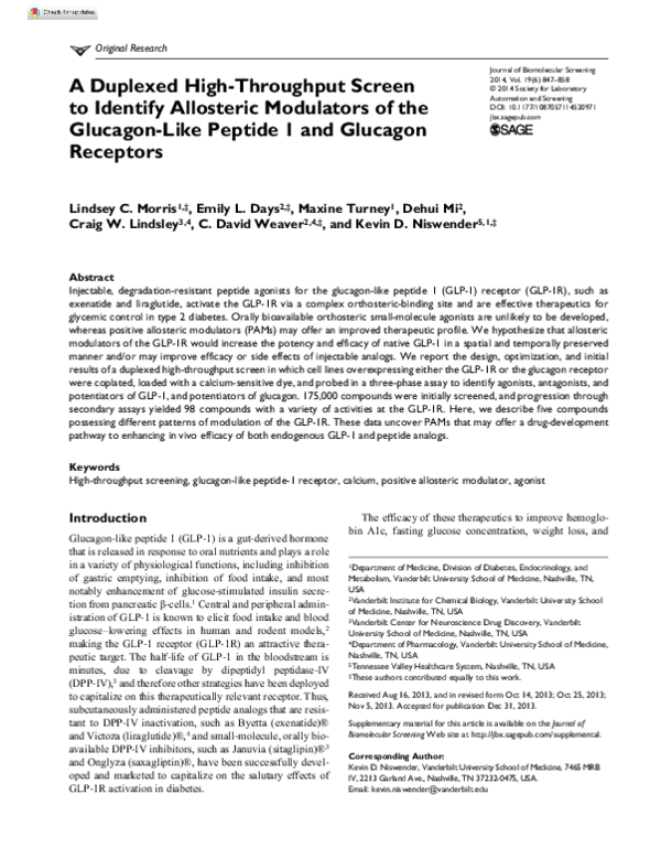 (PDF) A Duplexed High-Throughput Screen to Identify Allosteric ...
