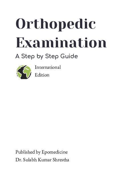 (PDF) Orthopedic Examination - A step by step guide