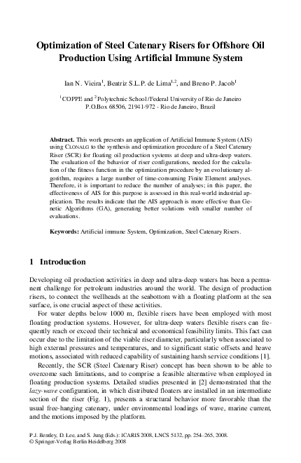 (PDF) Optimization of Steel Catenary Risers for Offshore Oil Production ...