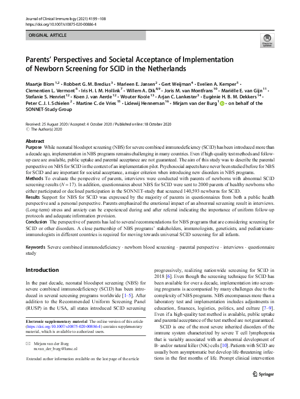 (PDF) Parents’ Perspectives and Societal Acceptance of Implementation ...