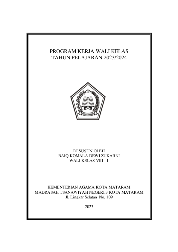 (PDF) PROGRAM WALI KELAS 8 1