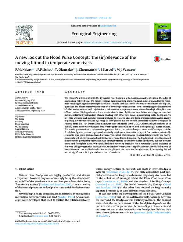 (PDF) A new look at the Flood Pulse Concept: The (ir)relevance of the ...