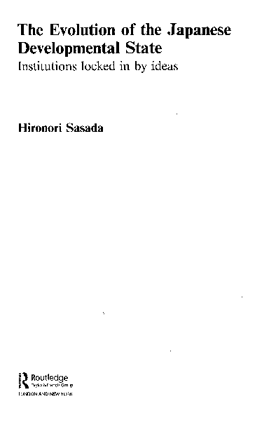 (PDF) The Evolution of the Japanese Developmental State: Institutions ...