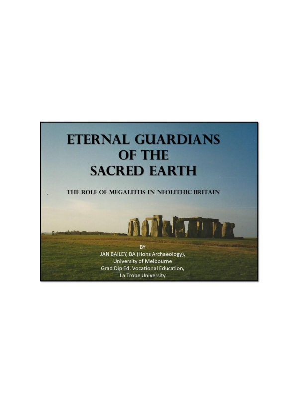 (PDF) Eternal Guardians of the Sacred Earth - The role of megaliths in ...