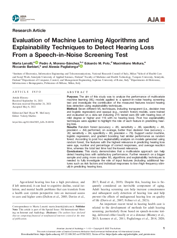 (PDF) Evaluation of Machine Learning Algorithms and Explainability ...